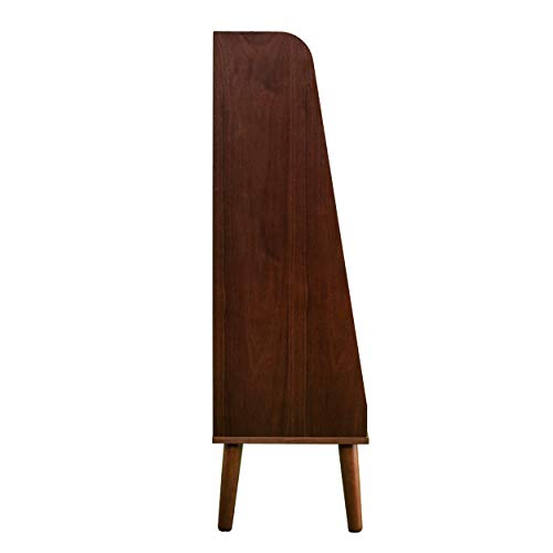 Southern Enterprises Berritza Bookcase, Walnut