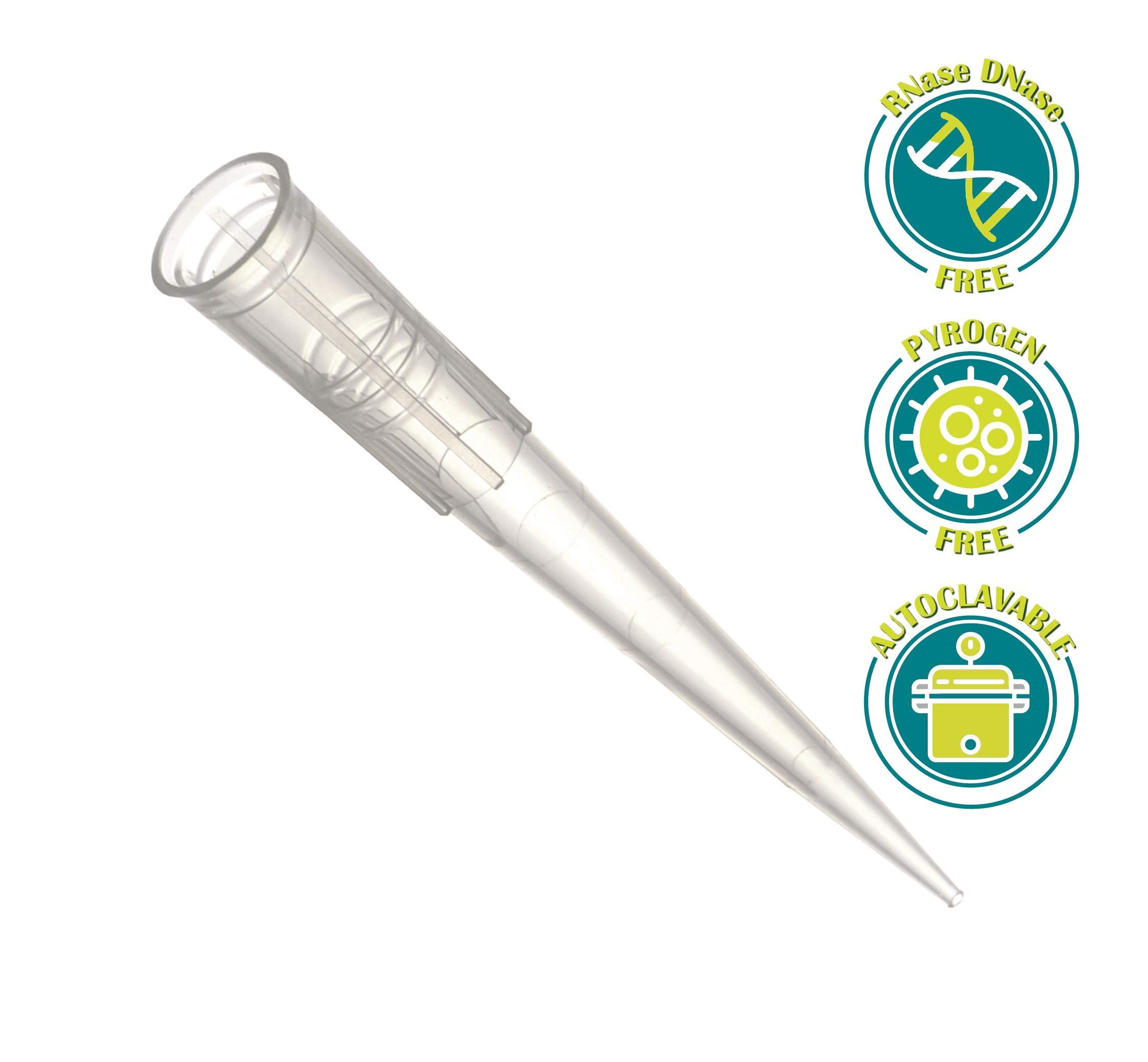 Extragene™ Universal 200 ul Pipette Tips, Racked, Sterile, DNase/RNase & Pyrogen Safe, 96 Tips/Rack, Pk x 10 Racks (Clear)