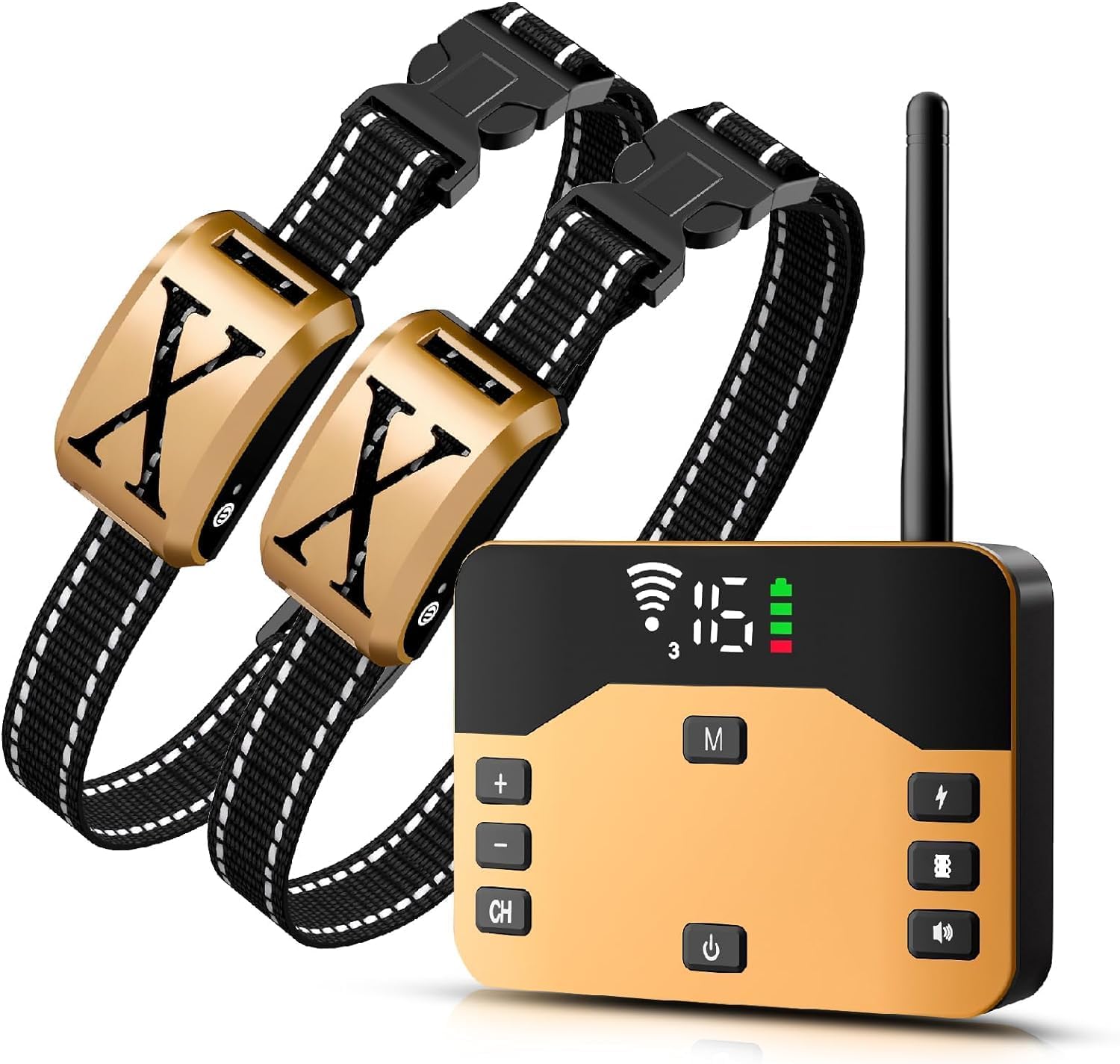 ABHY Wireless Dog Fence, Electric Fence & Remote Training Collar,Portable Pet Perimeter Fence,Adjustable Range for All Large,Medium Dogs