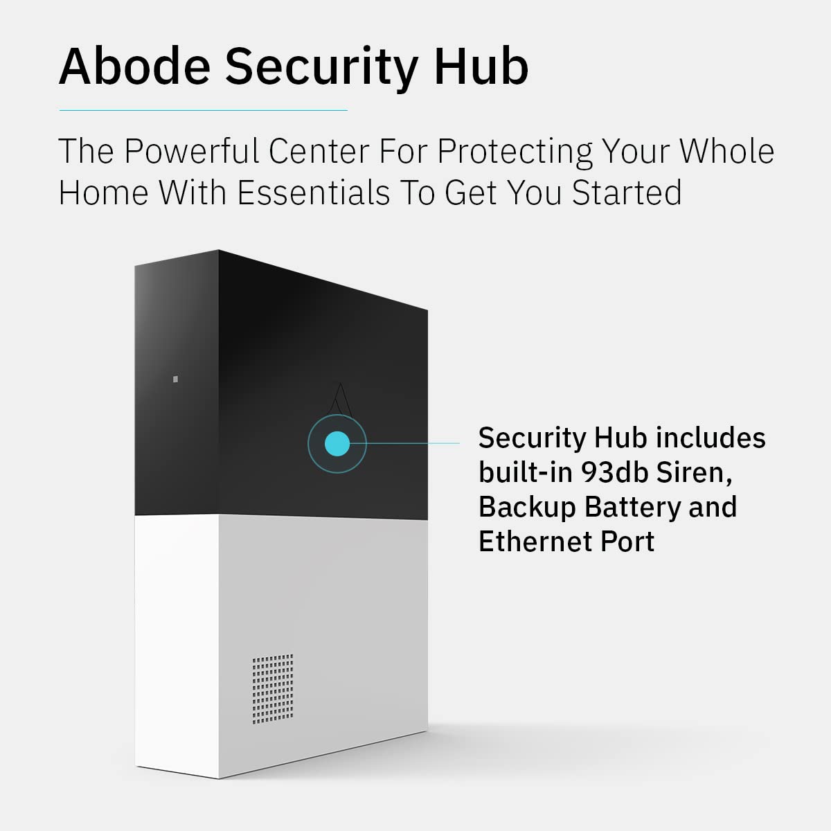 Abode Security System Hub β Easy DIY Installation - Optional Professional Monitoring - Works with HomeKit, Alexa & Google Home