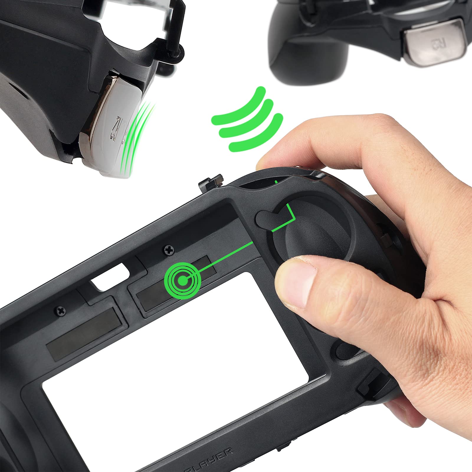 CHENLAN L2 R2 Trigger Hand Grip Shell Controller Protective Case for Playstation PS Vita 1000