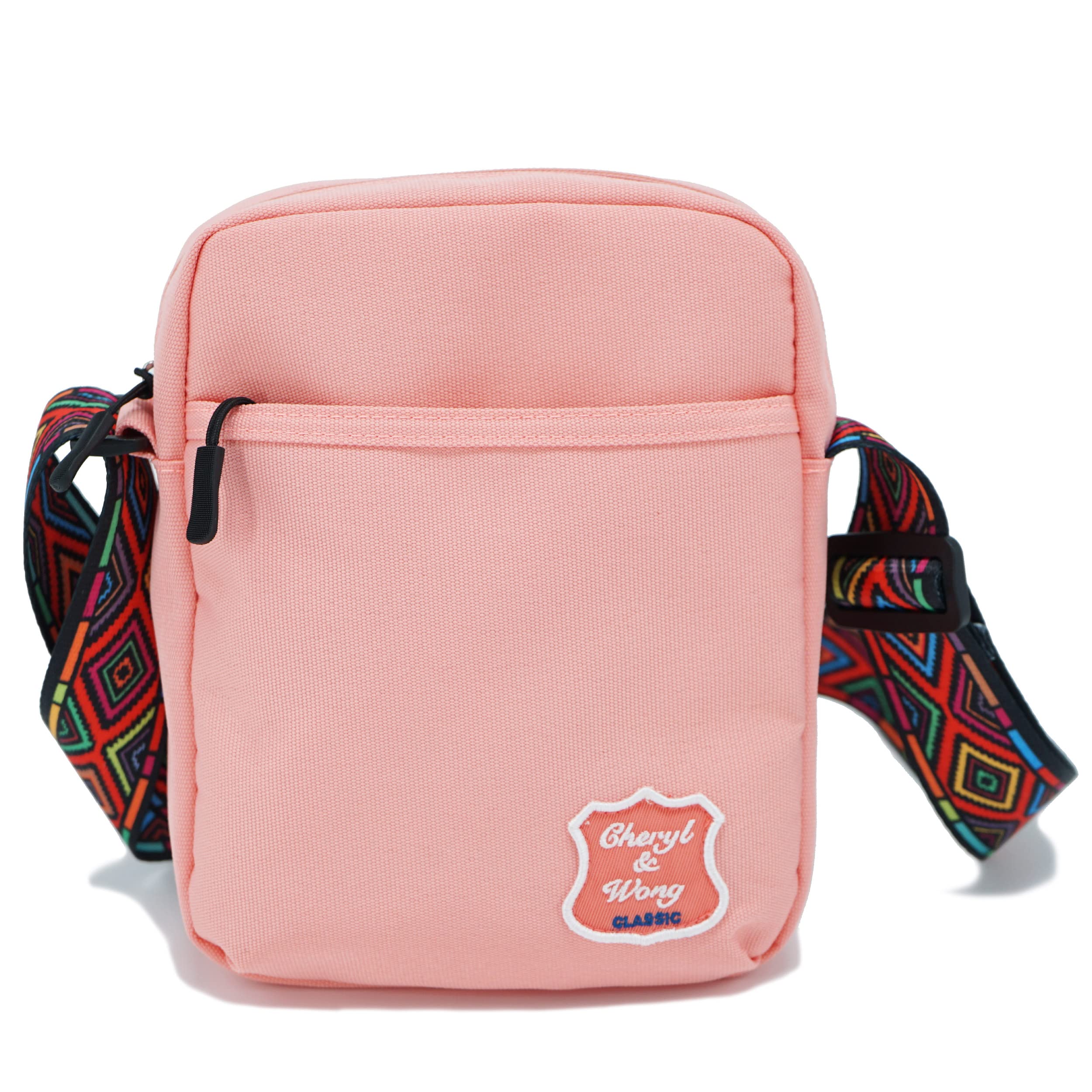Cheryl & Wong Small Water Resistance Passport Phone Wallet Purse Crossbody Shoulder Mini Messenger Satchel Neck Pouch Bag (Neon green)