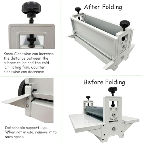 INTBUYING Laminating Machine Manual Laminator Machine Laminator Machine with Laminating Sheets 25 in Cold Laminator Machine for Personal Office