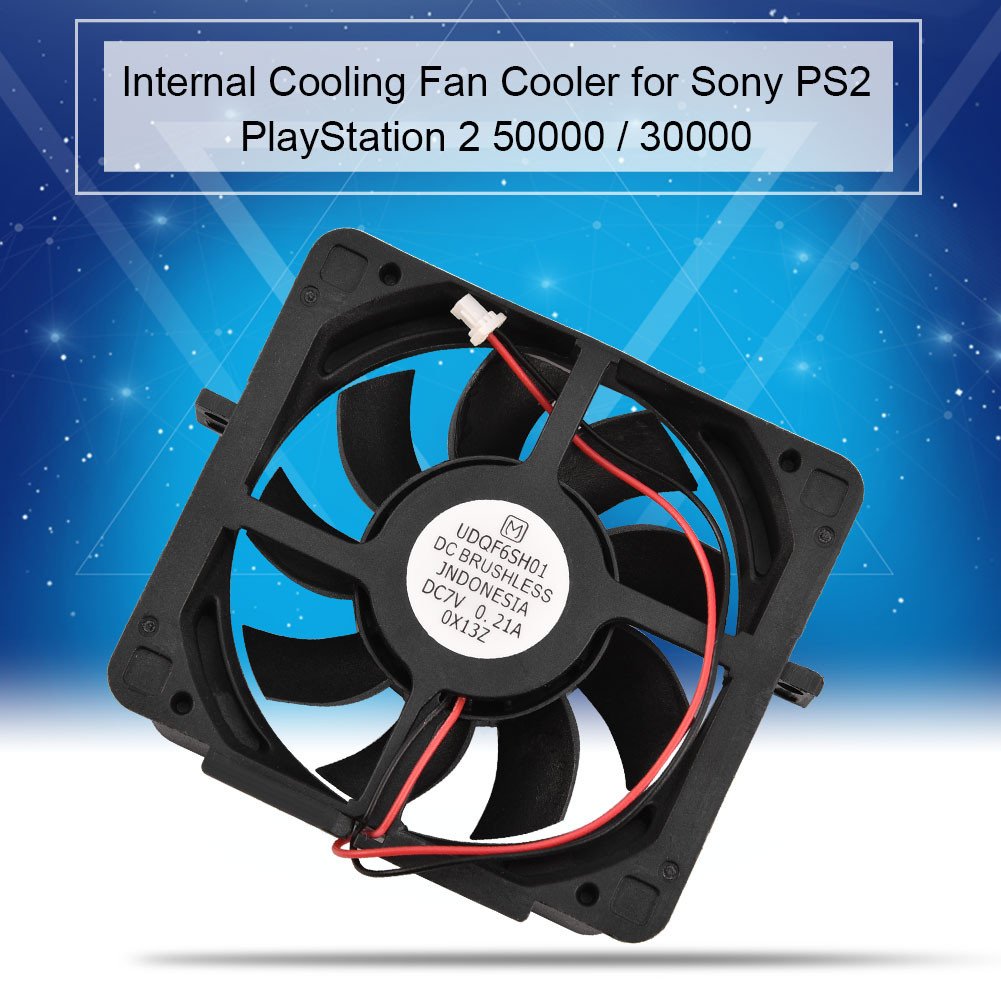 Bindpo Internal Cooling Fan for PS2,Replacement Internal Cooling Fan Repair Part for Sony PS2 50000/30000