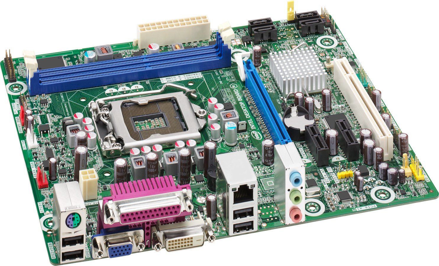 Intel Classic Series DH61CR Desktop Motherboard Intel 2nd Generation Core i7/i5/i3 Socket LGA1155 Intel H61 Express MicroATX Gigabit LAN with B3 Revision (Single)