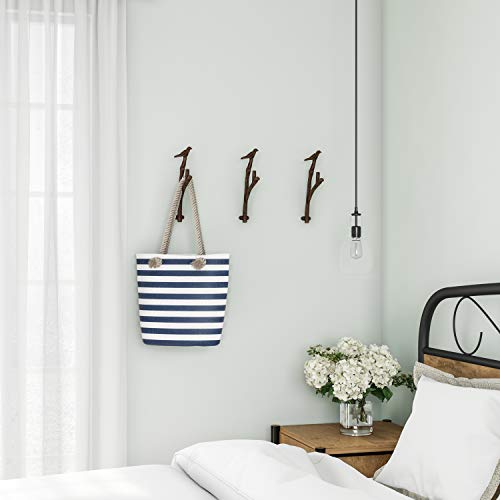 Lavish Home Decorative Skeleton Key Design Cast Iron Shabby Chic Wall Mount Hooks for Coats, Towels, Hats, Scarves, Jewelry, and More, (L) 2.5βx (W) 5βx (H) 11β, Rustic Brown
