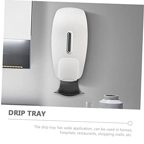 Alipis 2pcs Soap Dispenser Tray Laundry Fabric Hand Soap Dispenser Drip Tray Foam Dispenser Catch Tray Hand Dispenser Bracket Trays Clothes Serving Filter Abs Dripping Water