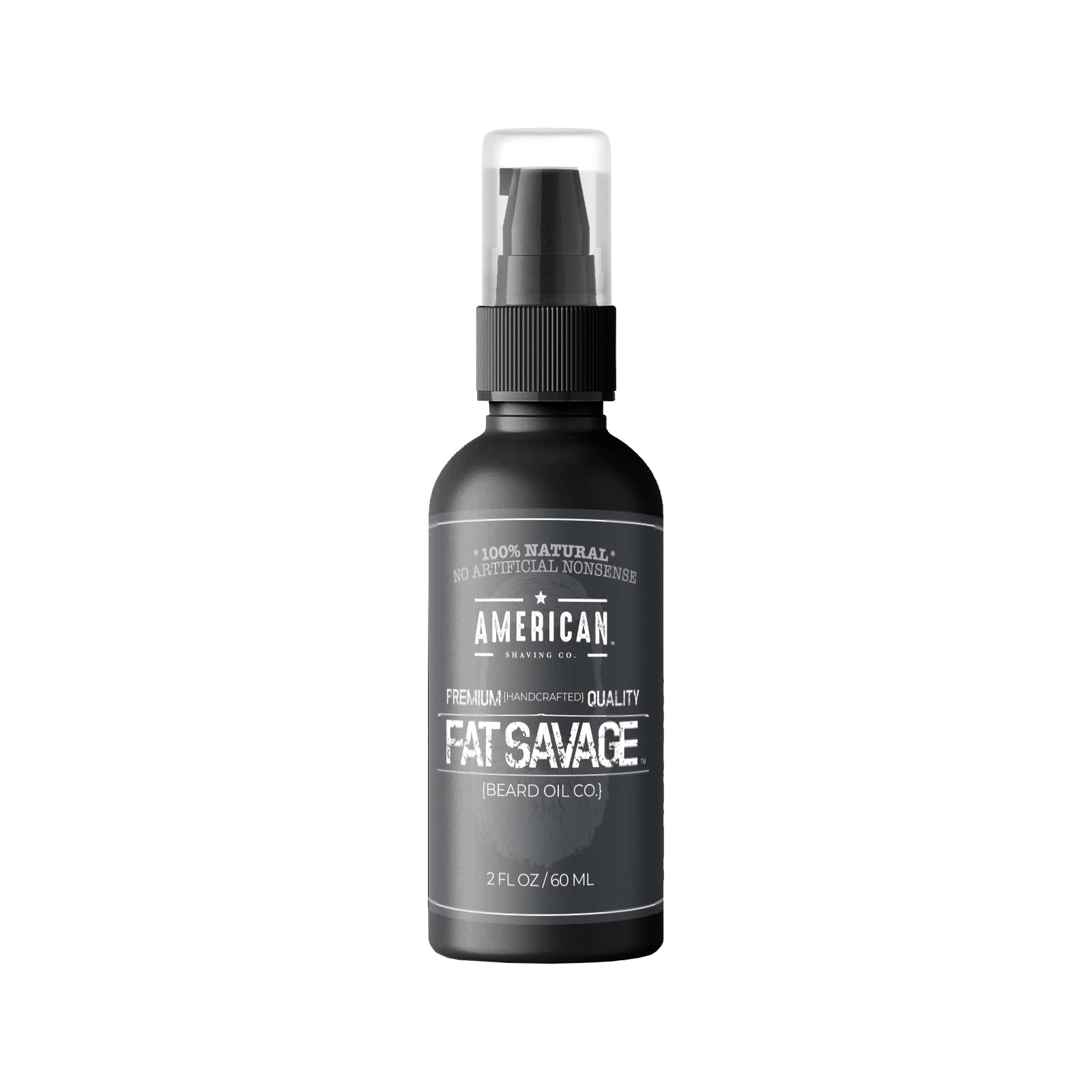 Fat Savage Beard Oil & Conditioner For Men - Premium Masculine Scent - Beard Oil for Men Natural Moisturizer with Argan & Jojoba - Prevents Itching & Flaking - Softens & Strengthens Beards & Mustaches