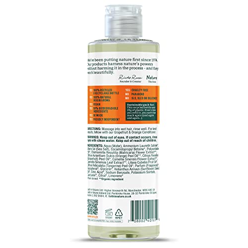 Faith In Nature Grapefruit and Orange Invigorating Shampoo For Normal To Oily Hair 400ml
