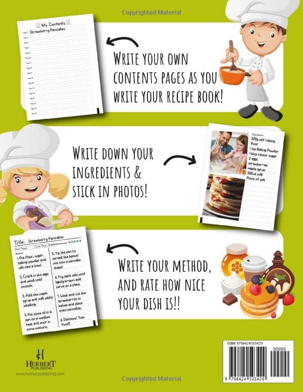 Create My Own Recipe Cookbook: A Blank Recipe Book To Encourage Children To Be Creative In The Kitchen!