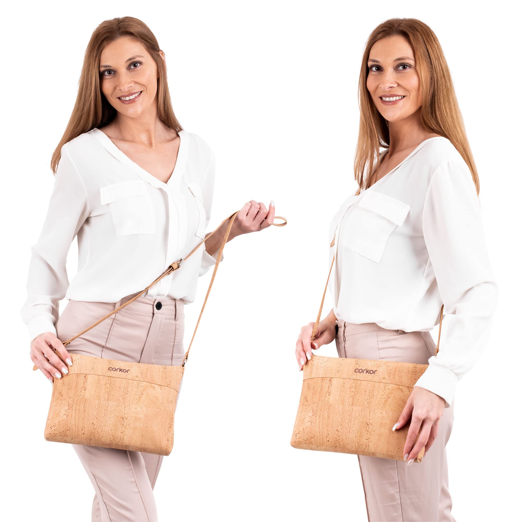 Corkor Cork Purse – Cork Handbags for Women, Vegan Crossbody Bag Cruelty Free Natural
