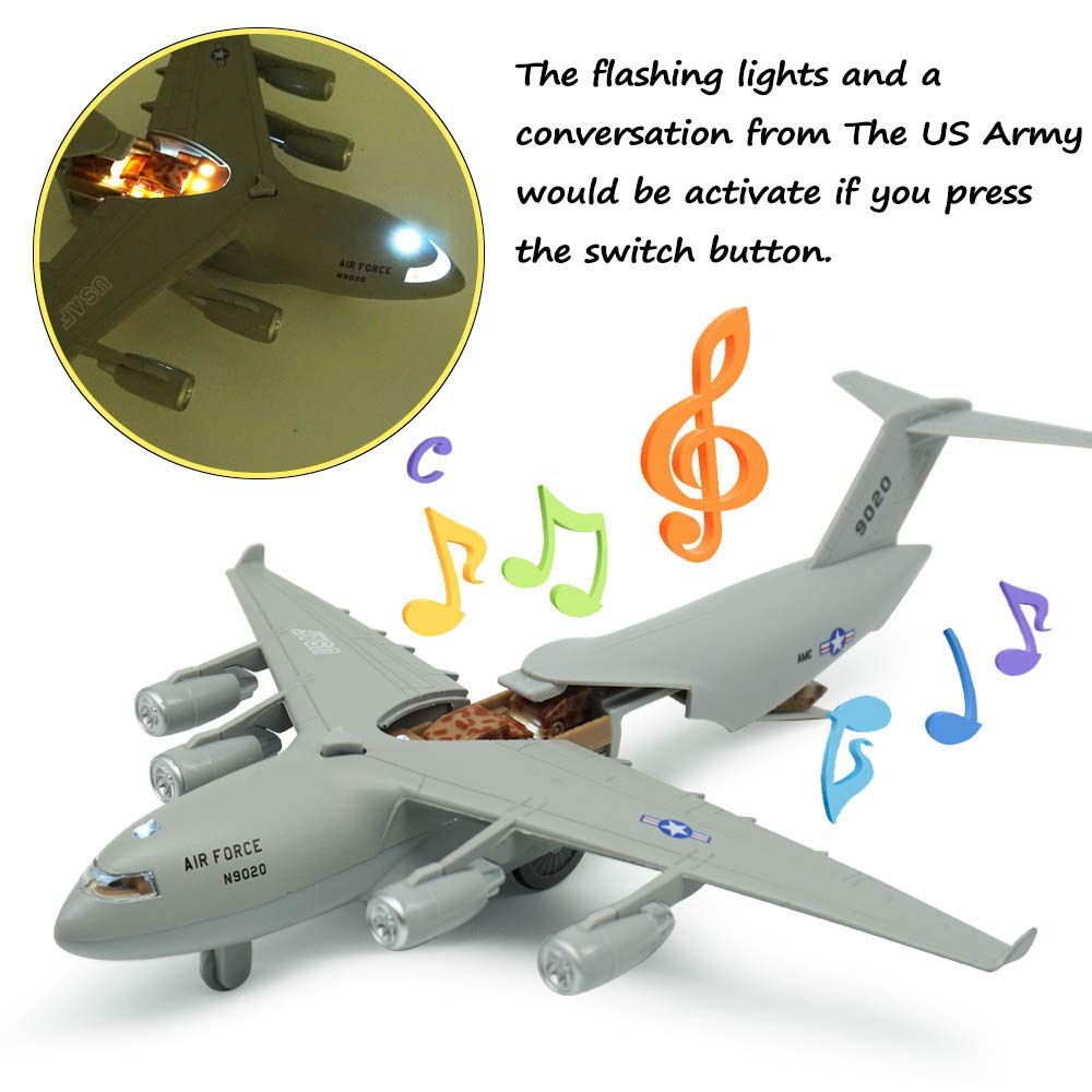 CORPER TOYS Diecast Plane Metal Pull-Back Aircraft Toys Air Plane Model for Kids Boy Birthday