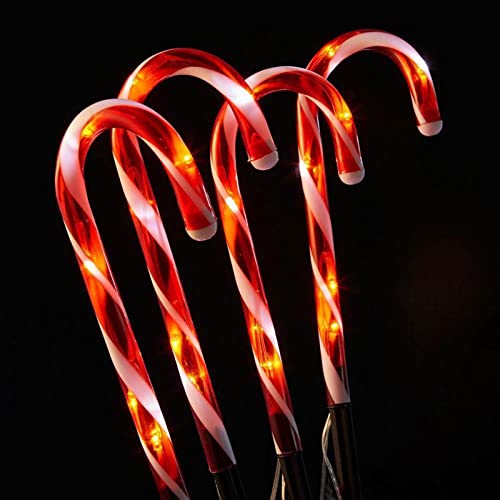 Christmas Candy Cane Lights,Solar Lamp Garden Light, Christmas Decor Lawn Candy Cane Lights, Solar Powered Garden Lights, Home Led for Outdoor Garden Lighting