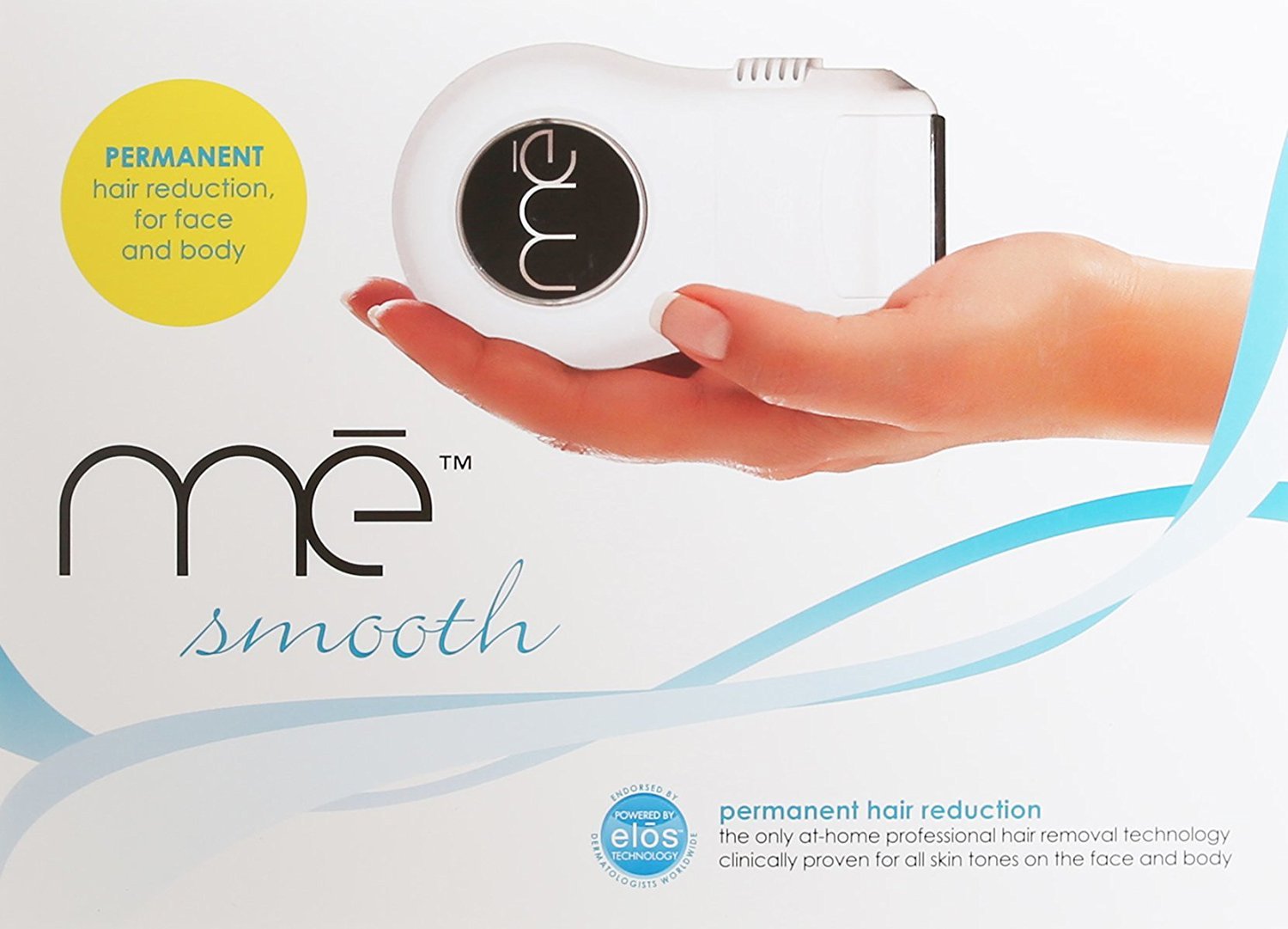 mē Smooth Permanent Hair Reduction Device with FDA Cleared elōs Technology - with 200,000 Pulses