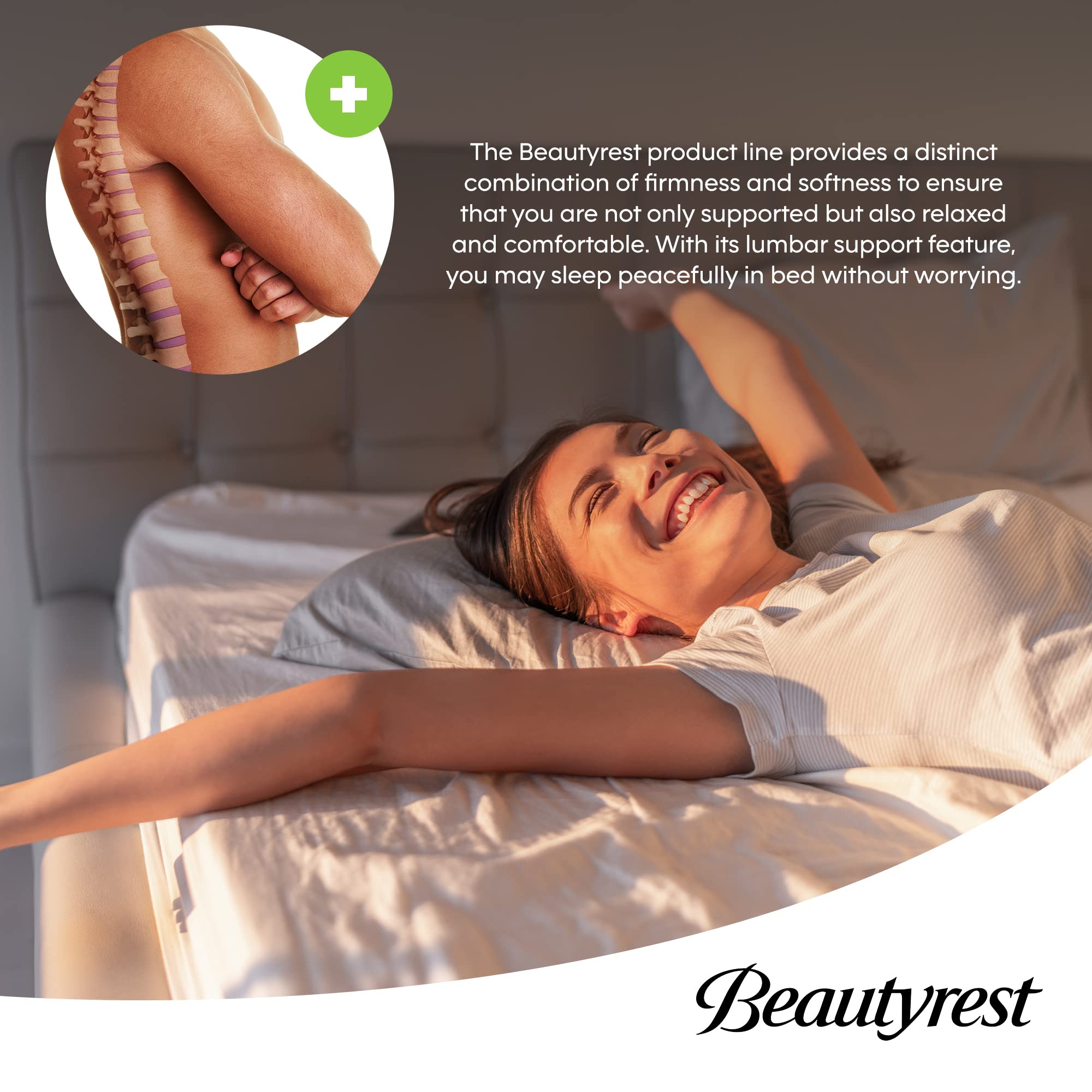 Beautyrest BR800 11.5 inch Twin Mattress - Hybrid Mattress with Cooling Gel Memory Foam and Pocketed Coils - Motion Separation and Temperature Control - Medium Feel - Twin Size Mattress Only