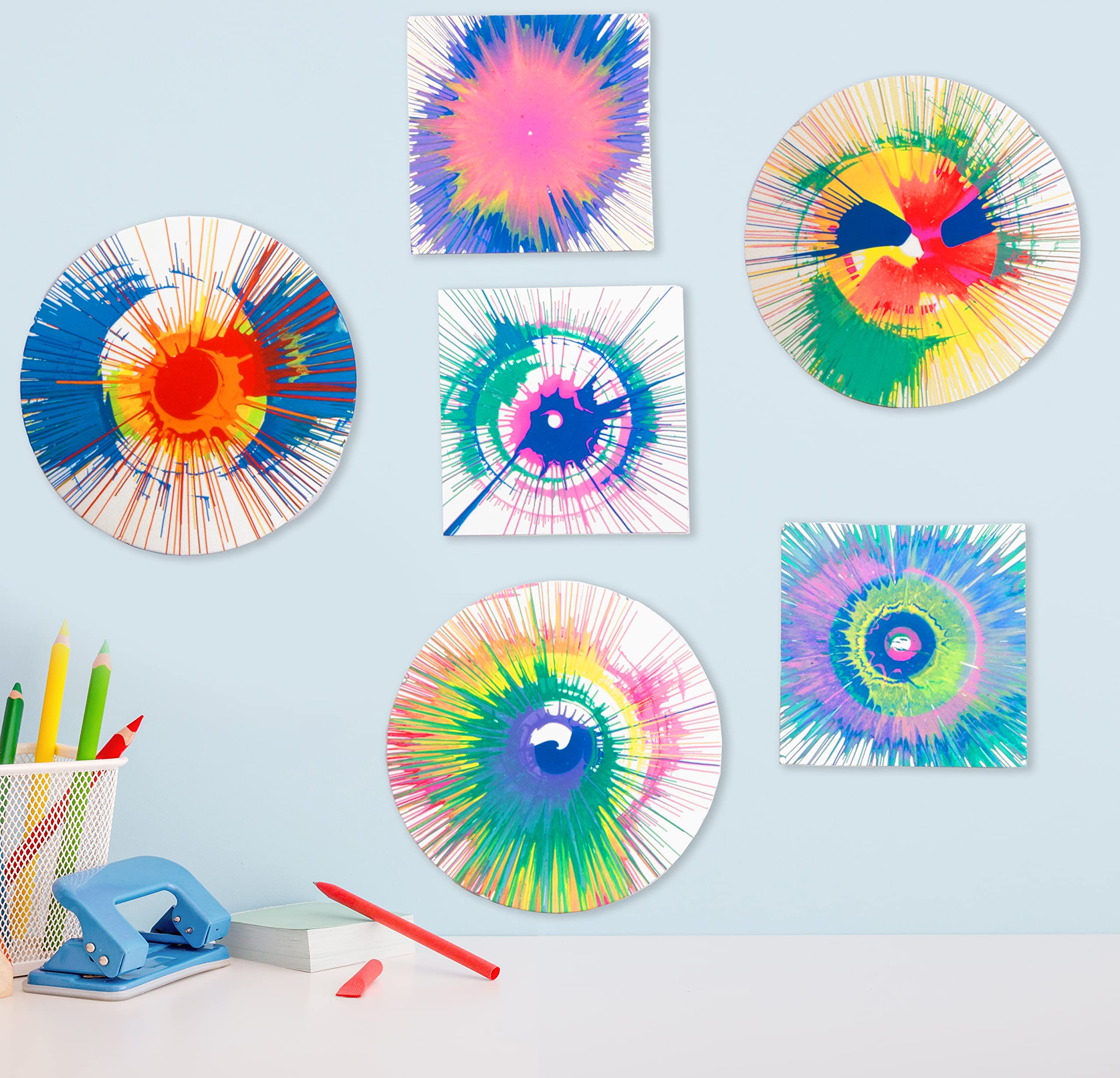 Creative Kids Spin & Paint Art Kit - Spinning Art Machine Craft Kit for Children & Adults, Christmas Gifts 6+