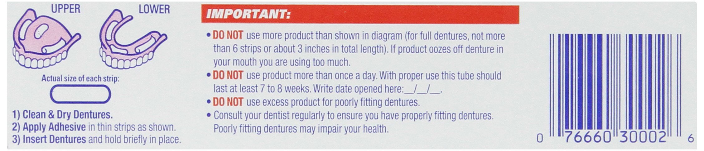 Fixodent Dentures Adhesive Cream Free Twin Pack
