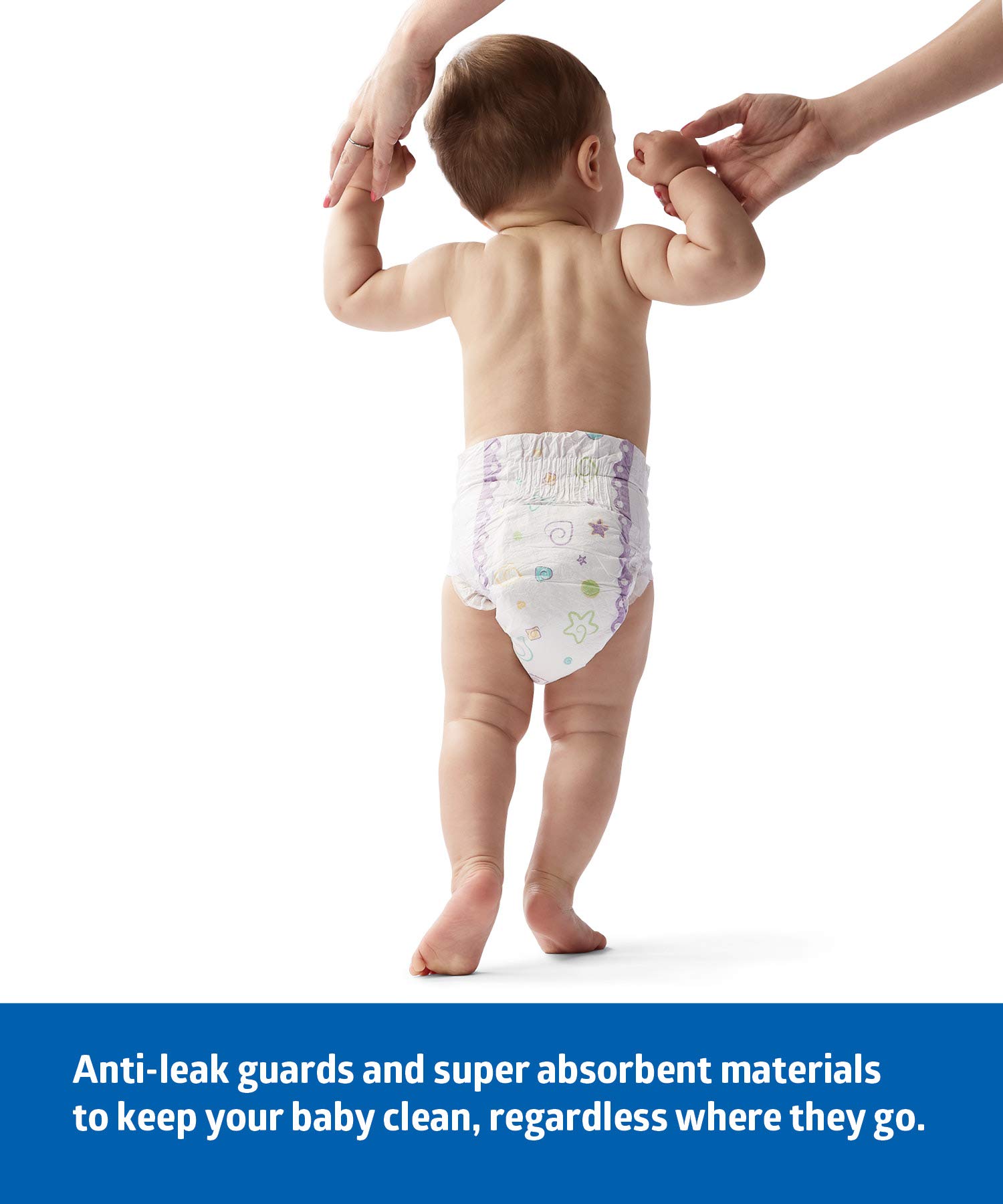 Medline Premium Disposable Baby Diapers, Absorbent & Ultra-Soft for Delicate Skin, Size 1 (8-14 lbs), 200 Count (8 Packs of 25)
