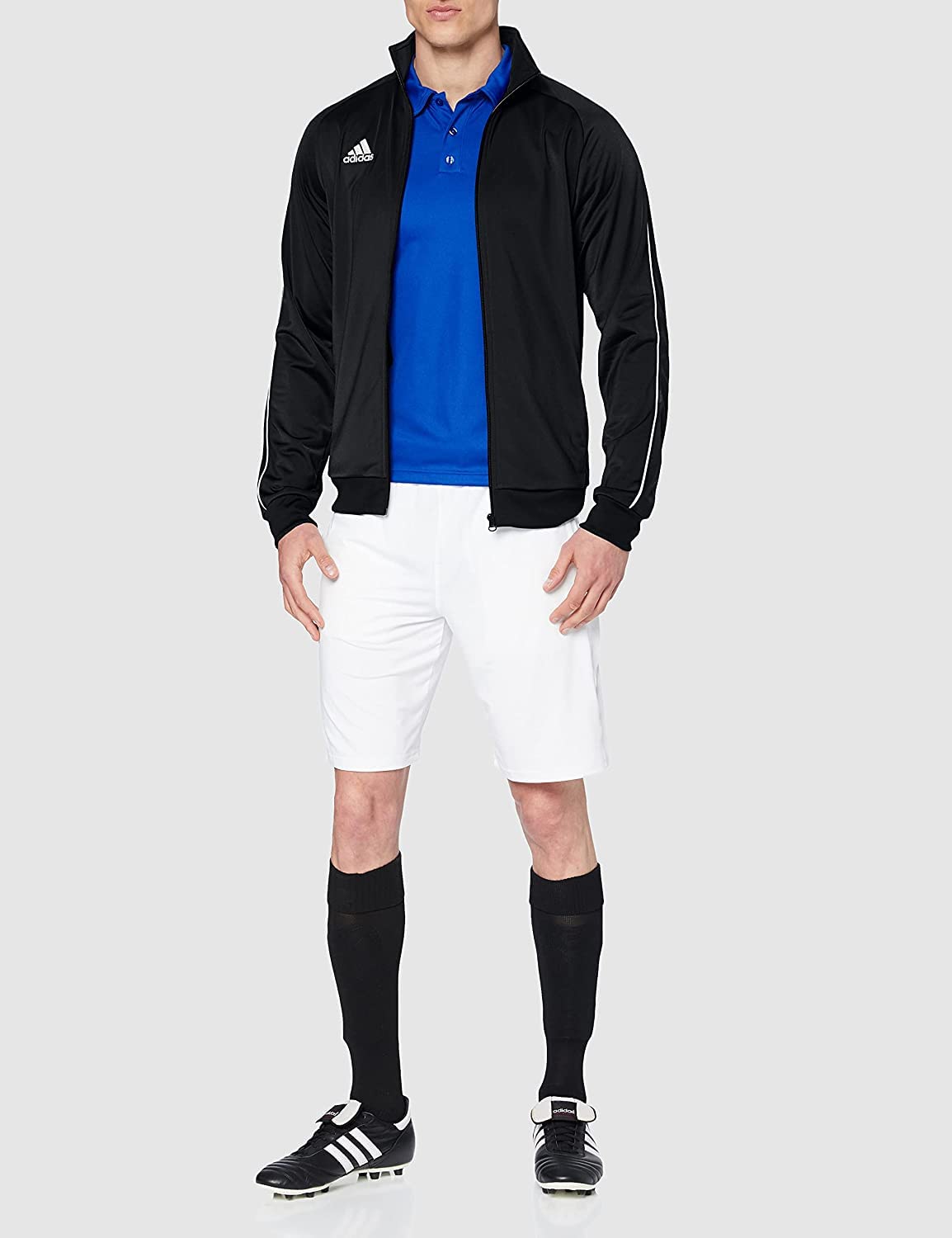 adidas Core 18 PES Jacket - Adult - Black/White - M