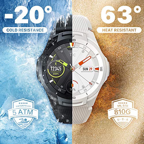 TicWatch S2, Waterproof Smartwatch with Built-in GPS for Outdoor Activities, Wear OS by Google, Compatible with Android and iOS (Black)