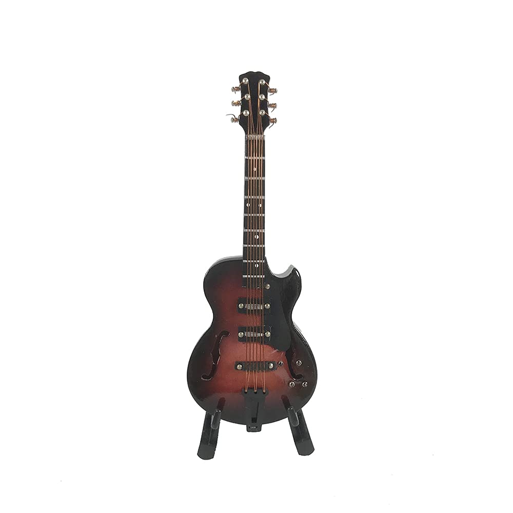ALANO 10cm Electric Guitar Ornaments Musical Instrument Mini Guitar Model (GE45-10-S)