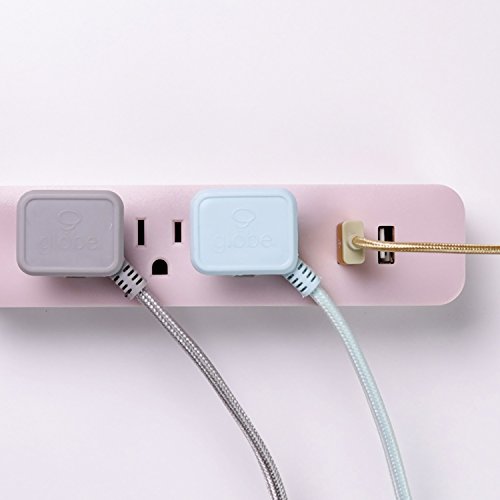 Globe Electric - 78257 Designer Series Power Strip, Rose 3 Outlet