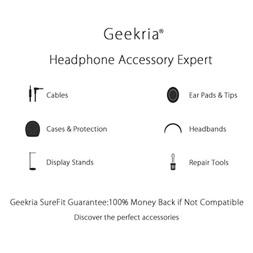 Geekria in-Ear Headset Smart Storage Box/Headphone Cable Storage Organizer/Earbuds Holder Case/Earphone Bobbin Winder Wrap/Cord Tangle-Free Portable Manager/Wire Keeper (White)