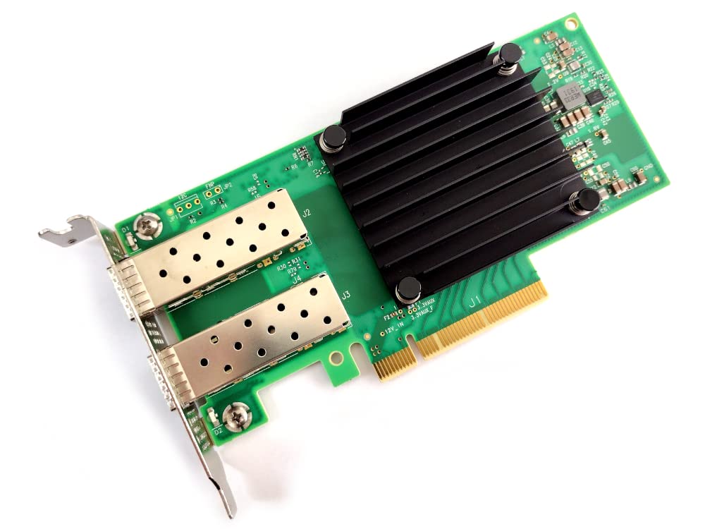 Mellanox Technologies MCX512A-ACAT CONNECTX-5 EN Network Interface Card, 25GBE Dual-Port SFP28, PCIE3.0 X8, Tall BR