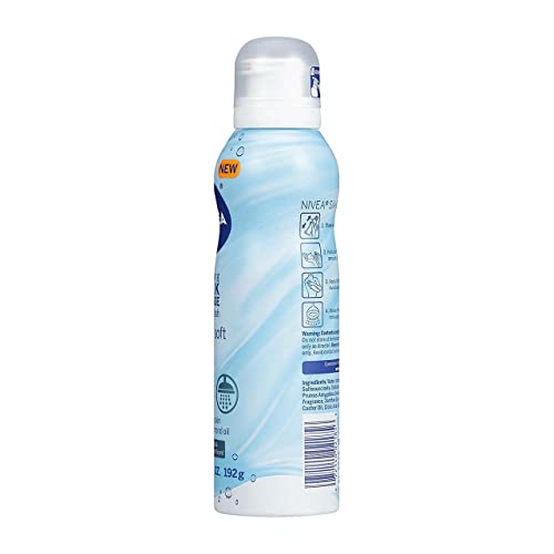 Nivea Creme Soft Foaming Silk Mousse Body Wash, Vanilla and Jasmine Blossom, 6.8 Ounce