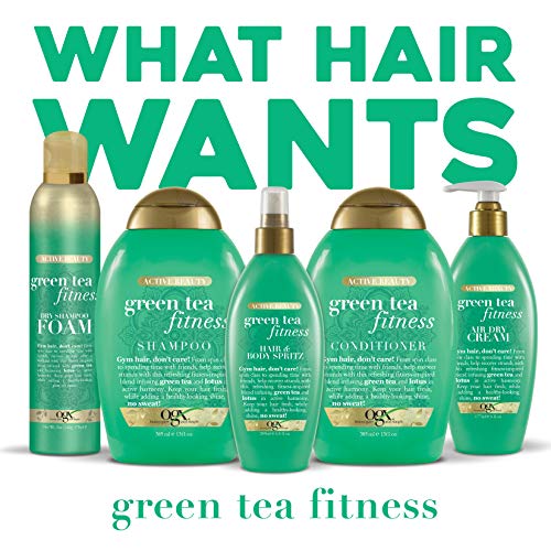 OGX Active Beauty Green Tea Fitness Dry Shampoo Foam, 5 Ounce