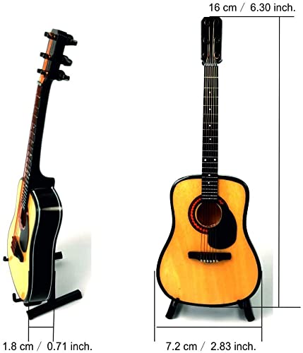 ALANO Mini Guitar Model Without Leather case Mini Musical Instrument Ornaments Mini Electric Guitar (GN-16-S)
