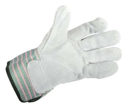 Forney 53204 Cowhide Leather Palm Men's Work Gloves, X-Large, Gray