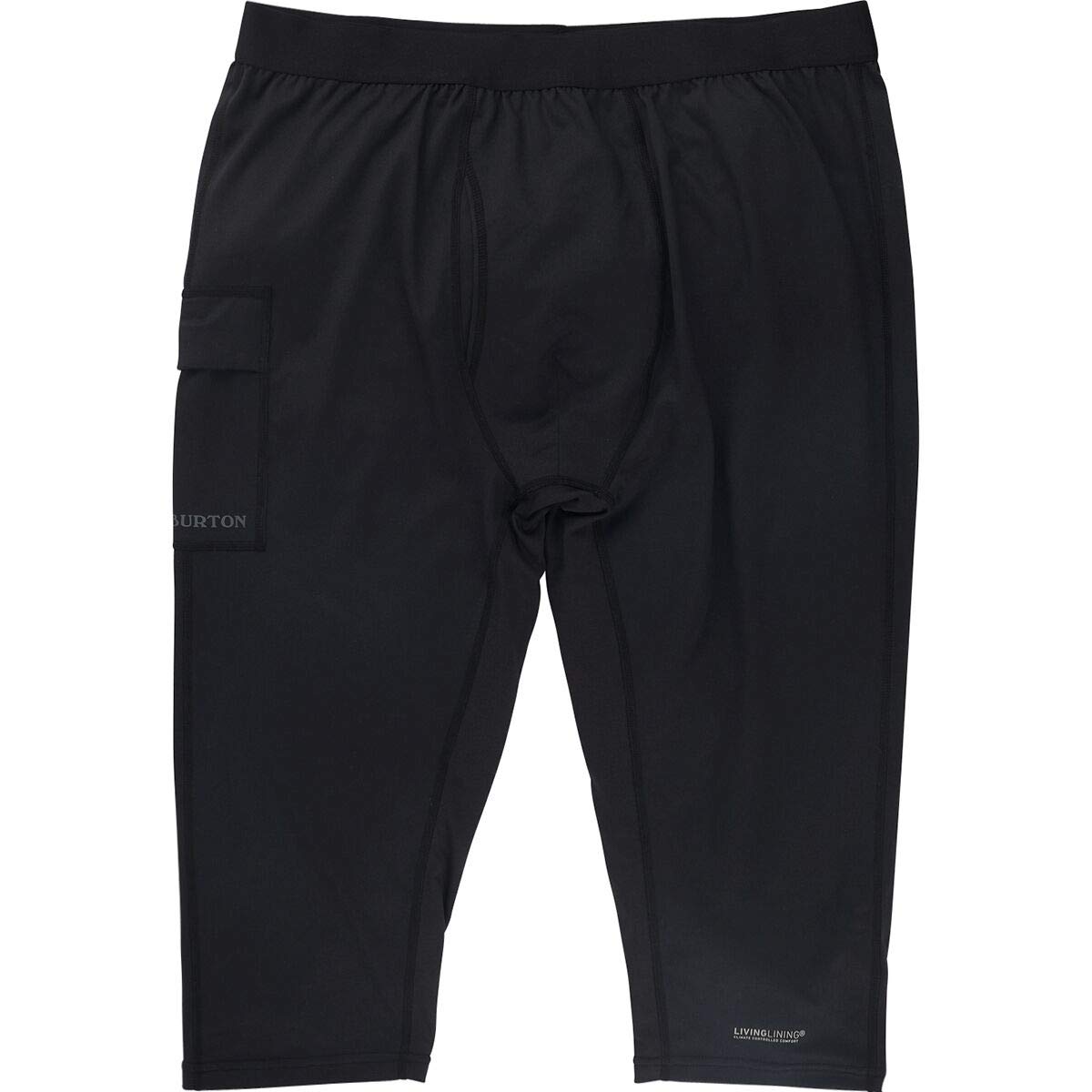 Burton Men's Standard Midweight X Base Layer 3/4 Boot Pants, Black, Medium