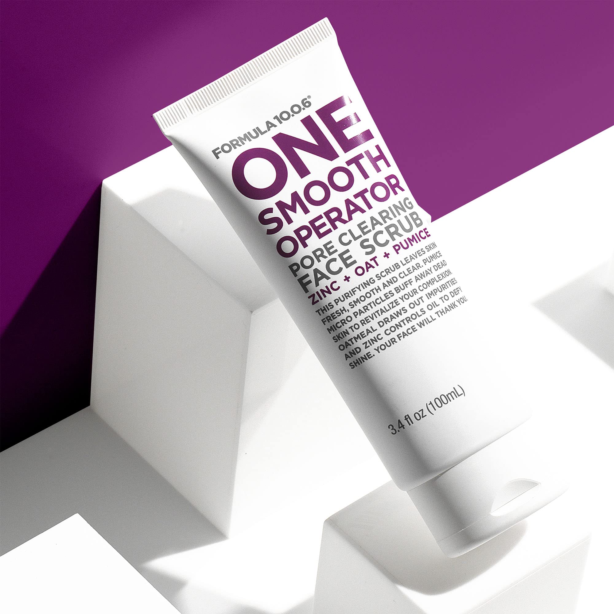 Formula 10.0.6 One Smooth Operator (3.4 Fl. Oz.) Pore Clearing Face Scrub that Leaves Skin Fresh, Smooth & Clear -Vegan, Paraben-Free & Cruelty-Free