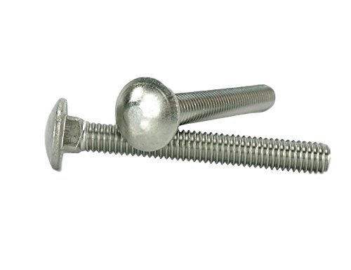 Stainless 3/8-16 x 3 Carriage Bolt (1" to 5" Lengths Available in Listing), 18-8 Stainless Steel,25 Pieces (3/8-16x3(25pcs))