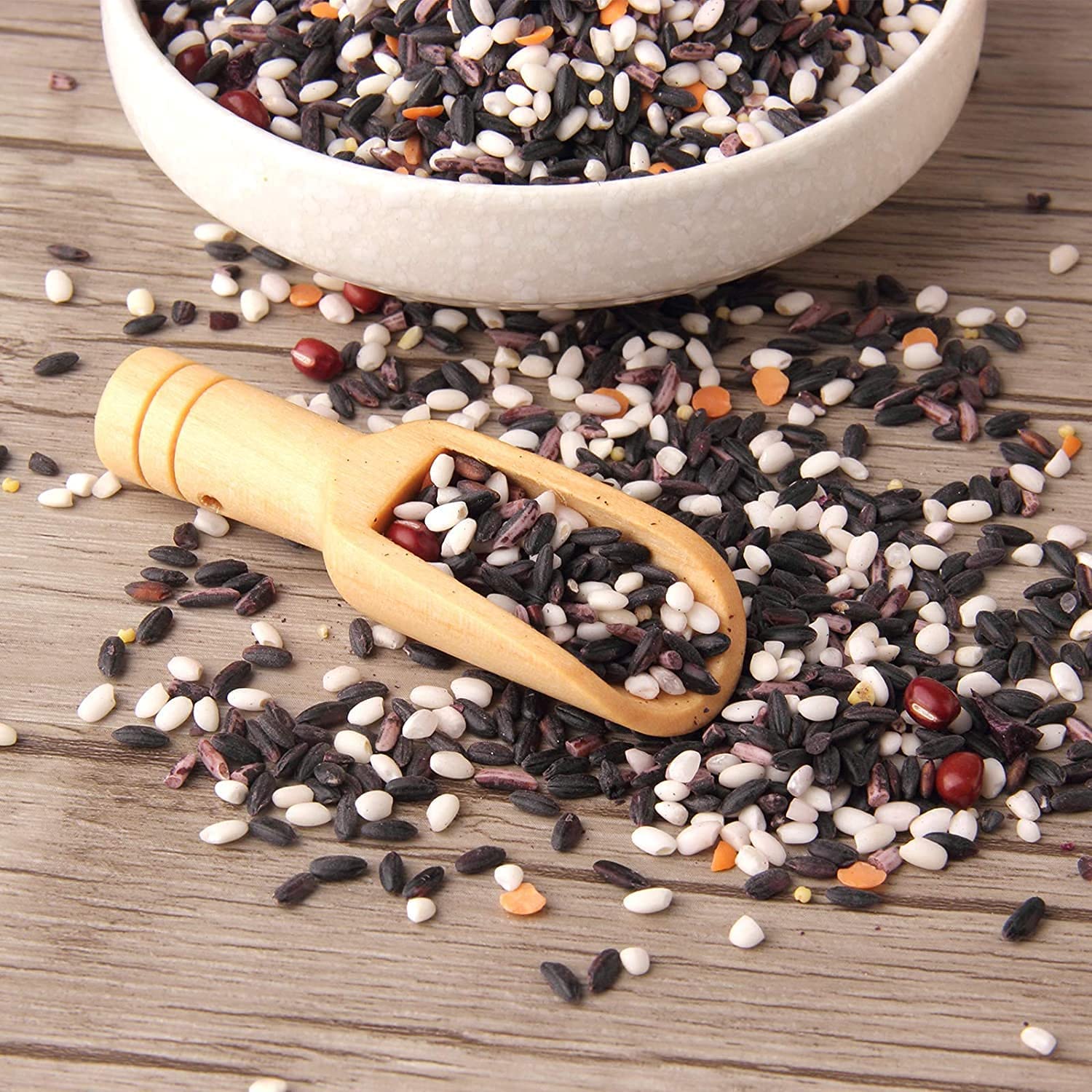 8pcs Mini Wooden Spoons,Mini Bamboo Spoons for Bath Salts, tea scoop, Washing Powder spoon,wooden candy spoon…