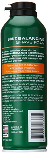 Brut Tri Guard Formula Balancing Shaving Lotion with Aloe and Vitamin E, Original Fragrance, 9.5 Ounce