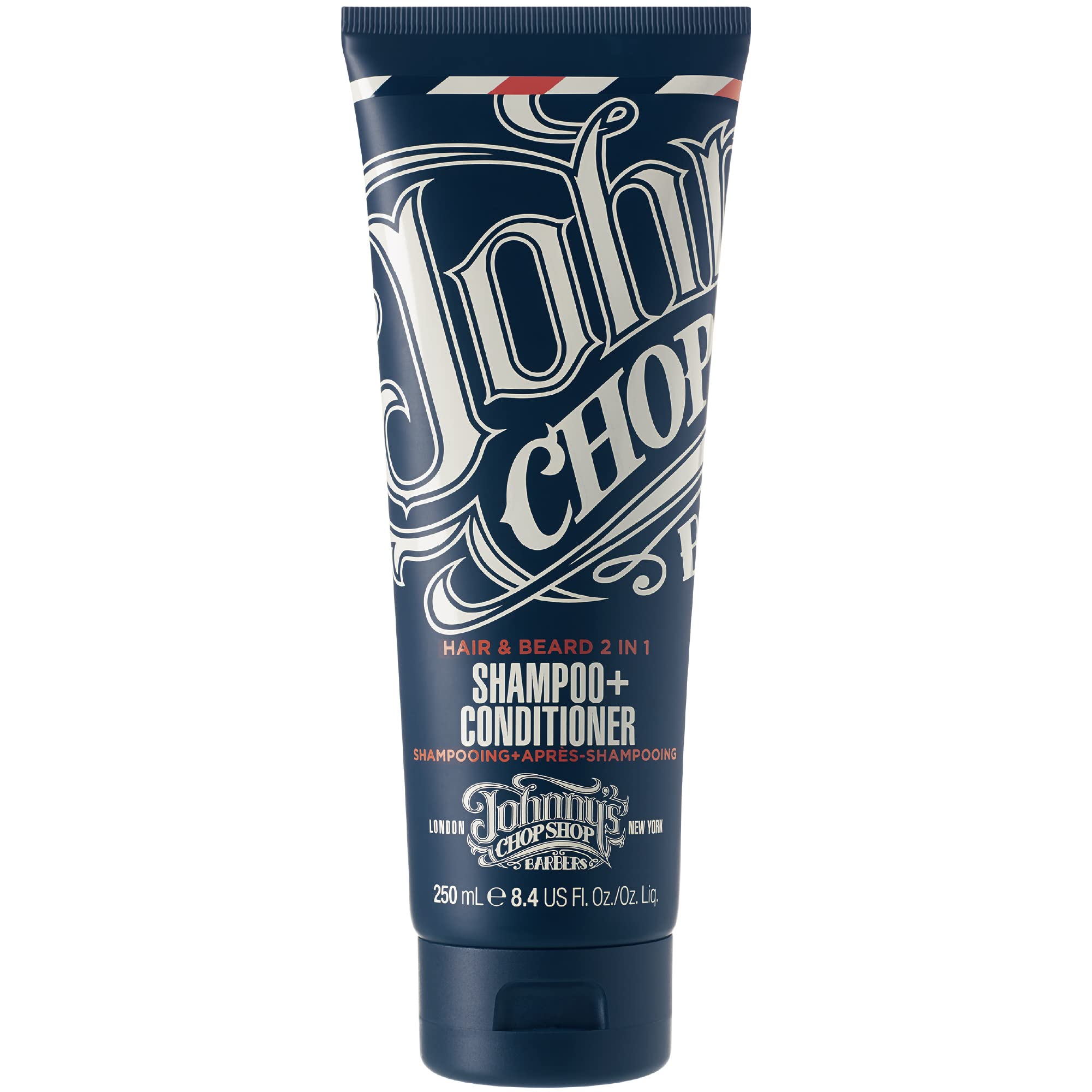 Johnny's Chop Shop Born Lucky 2 in 1 Cleansing Shampoo w/a shot of Conditioner Anti Frizz & Fluff, Pro Vitamin B Protection 8.45 fl oz (Pack of 1)