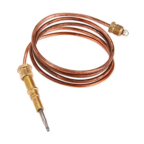 Aupoko Universal Gas Thermocouple, 27.5" Direct Vent Fireplace Thermocouple Flame Failure for BBQ Grill, Firepit, Fireplace