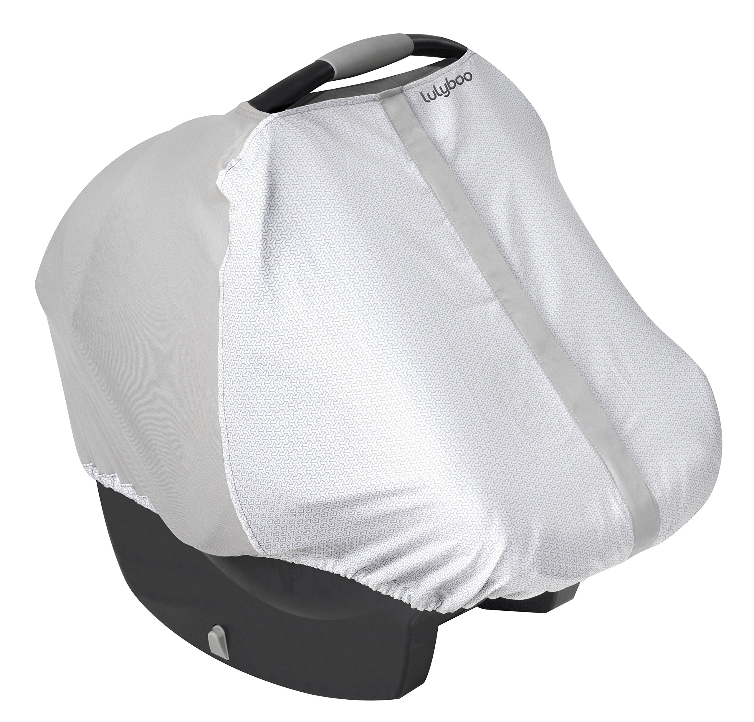 Lulyboo Baby Carrier and Baby Car Seat Cover - Stretchy and Breathable Carseat Canopy Fits All Infant Seats and Protects Your Child From Sun and Wind - Easy To Remove - Machine Washable