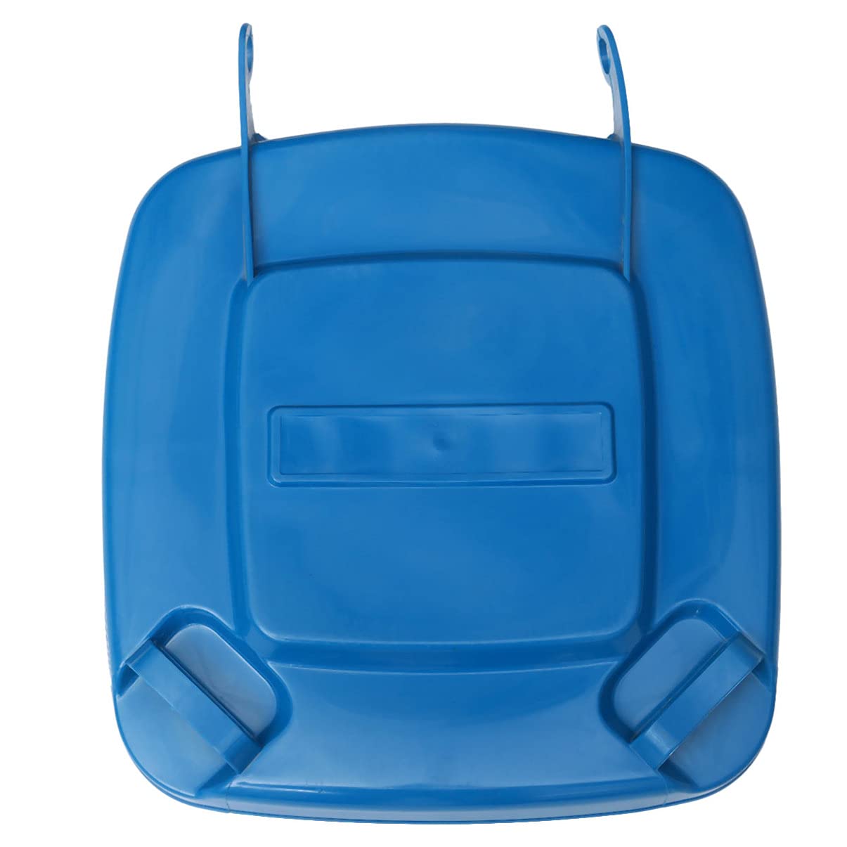 Baluue Outdoor Litter Box Square Trash Can Lid- Large Waste Bin Lid, Plastic Dustbin Lid Accessories for Outdoor Garden Replacement (Blue, 50L) Outdoor Trashcan