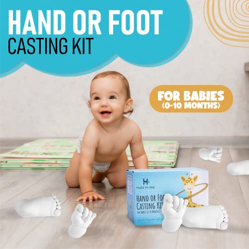 Hula Home Baby Keepsake Hands Casting Kit | Plaster Hand Molding Kit for Infant Hand & Foot Mold | Hand Mold Sculpture Kit for Newborns, Toddlers, Babies | Baby Gifts