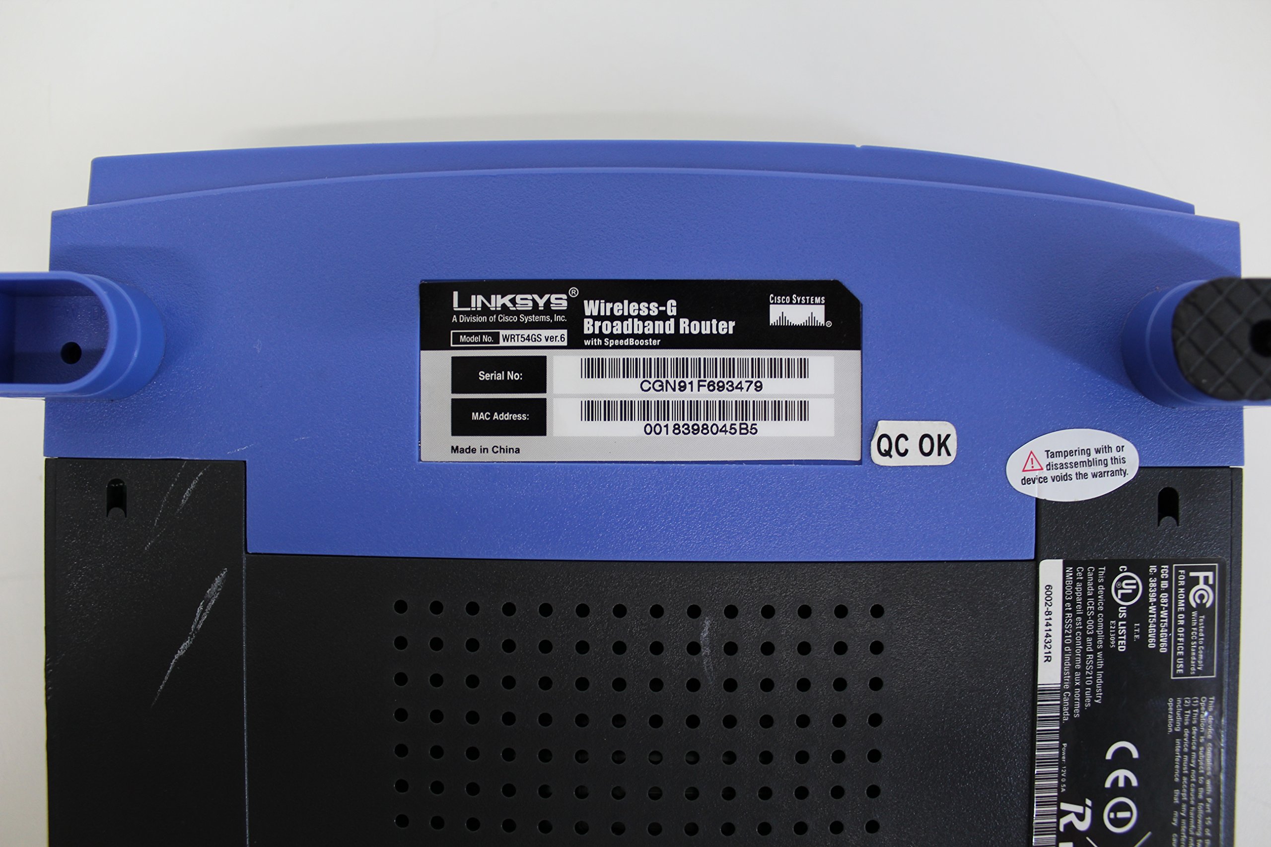 Cisco-Linksys WRT54GS Wireless-G Broadband Router with SpeedBooster