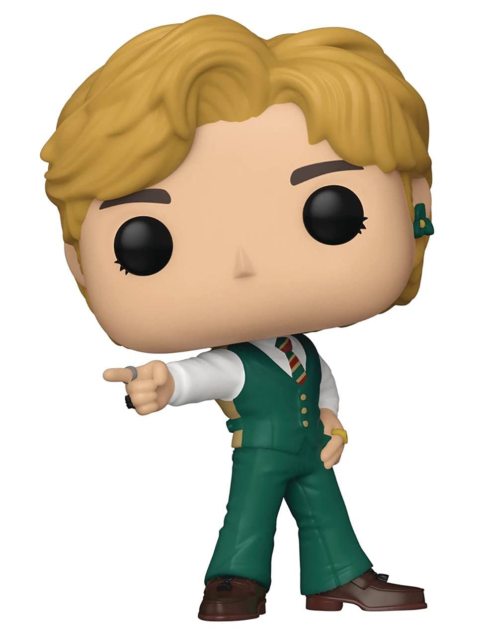 BTS - Dynamite - V Funko Pop! Vinyl Figure (Bundled with Compatible Pop Box Protector Case), Multicolored, 3.75 inches
