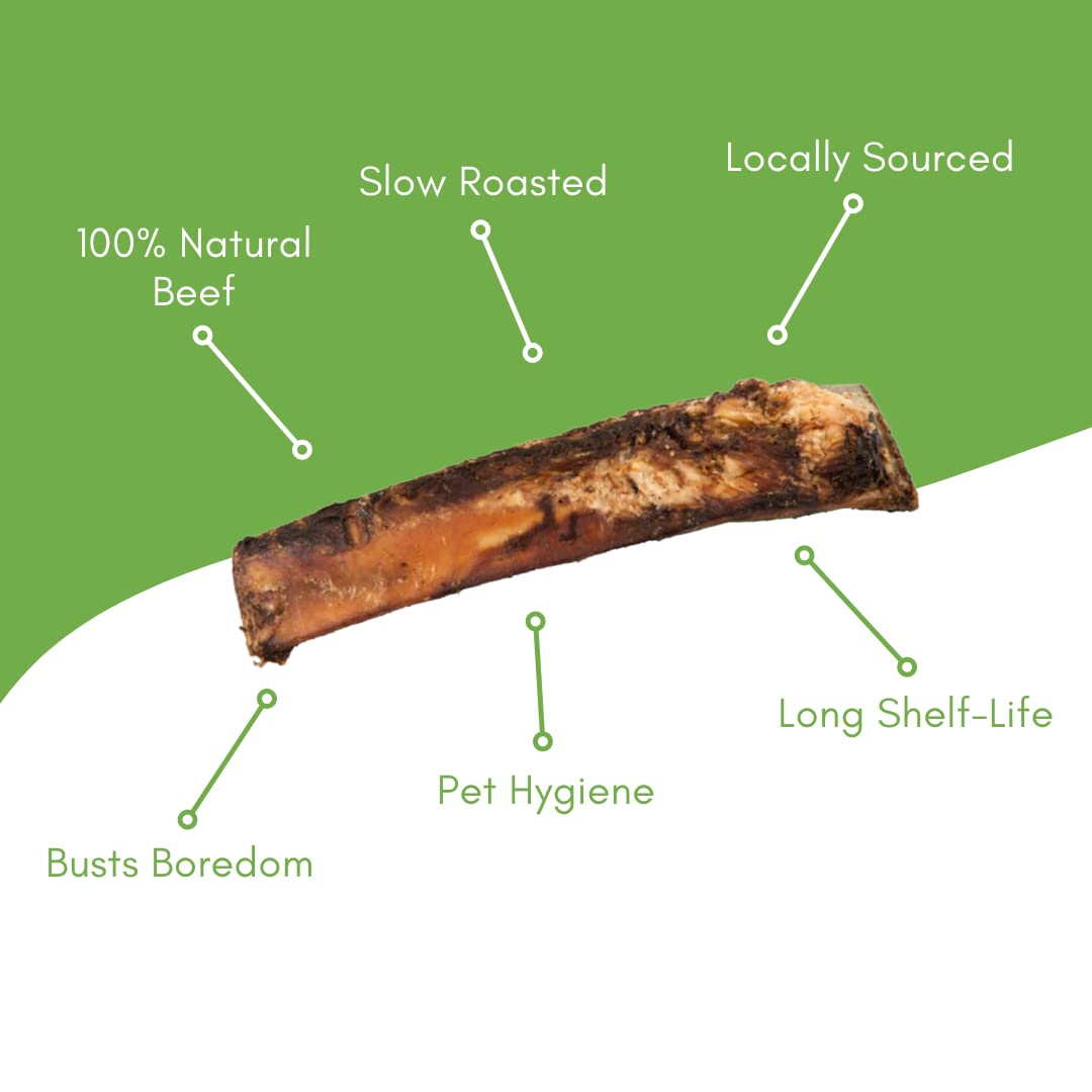 CHEWMAX 9 Count 5" Beef Back Strap Dog Bones