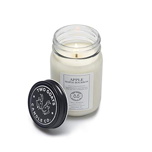 Apple Maple Bourbon Scented Soy Candle | Hand Poured in the USA | 12 oz.