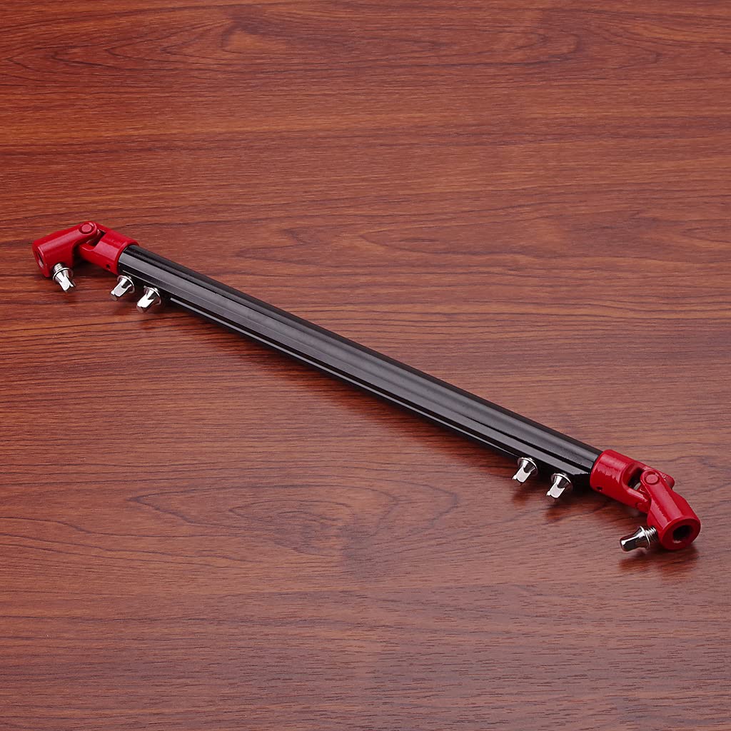 Alnicov Bass Drum Pedal Drive Shaft,Double Drum Pedal Link Bar, Replacement for Drum Kit Black