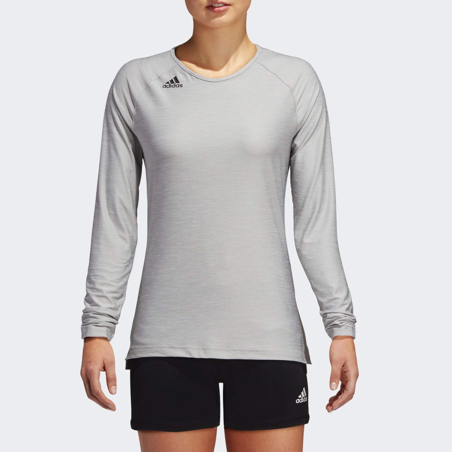 adidas Women's Hi Lo Jersey, Grey Two/Black, Medium