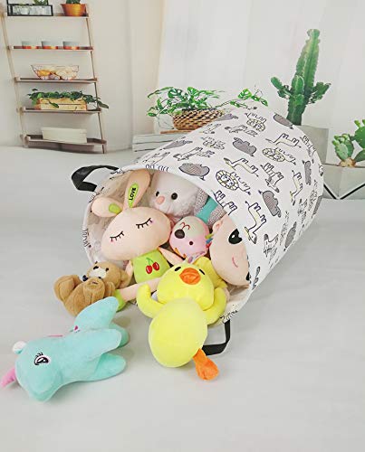 MAIZMZ Large Waterproof Storage Bin Lightweight Organizer Basket for Laundry Hamper Toy Bins Gift Baskets Dirty Clothes College Dorms Kids Bedroom Bathroom(Animals)