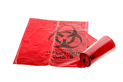 Oakridge OSHA Approved Biohazard Safety Bags (25 Gallon) (50 Bags) - Professional Grade